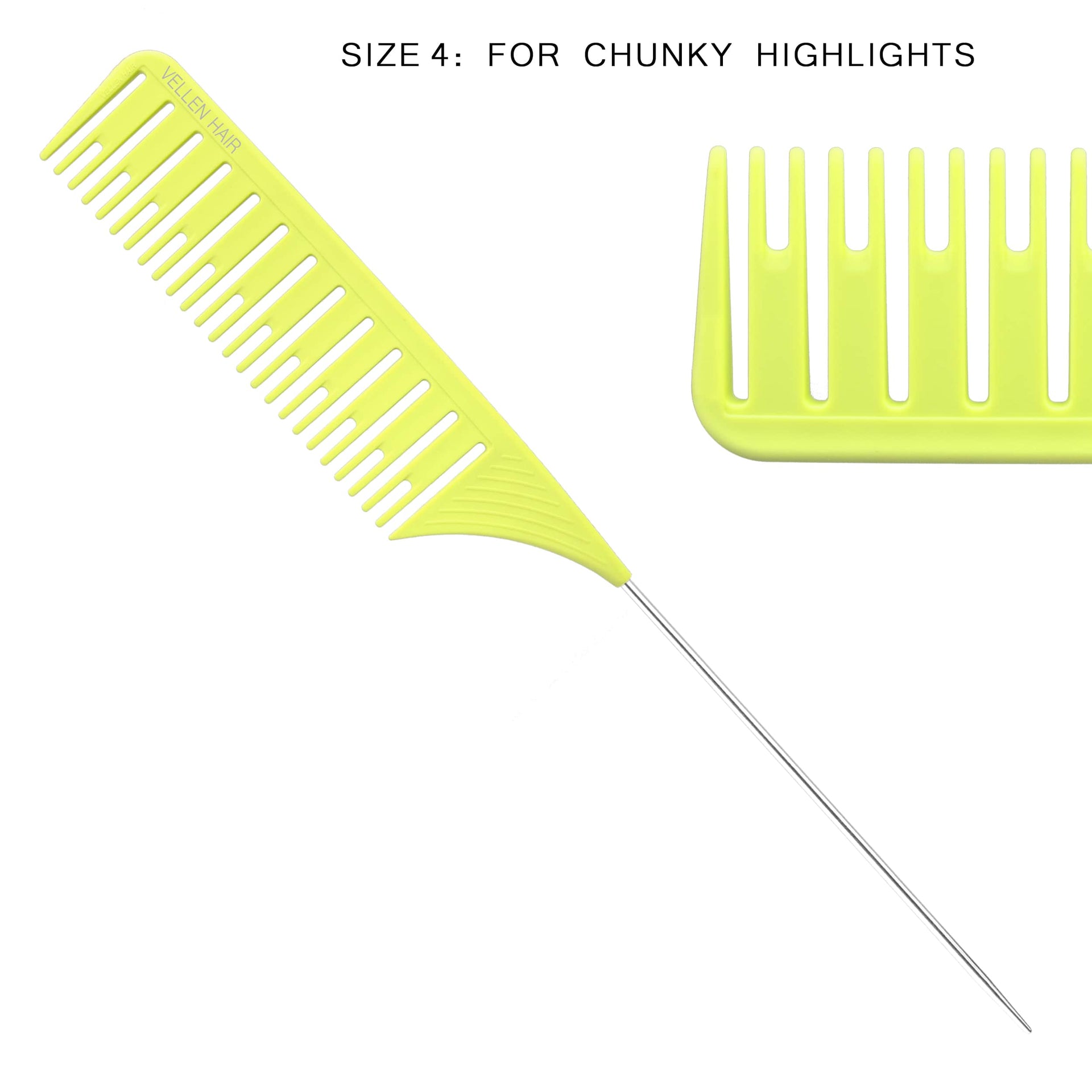 Highlighting Comb Set - 5 Sizes - Multi Colors – Vellen-Hair